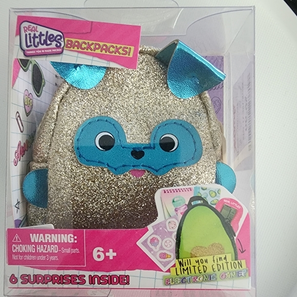real littles | Other | Real Littles Backpack Glitter Dog | Poshmark